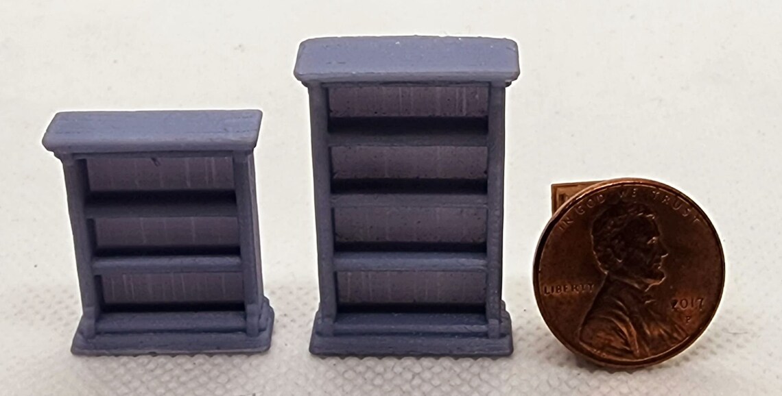 Dollhouse Miniature Quarter Scale Short Bookshelf / Bookcase - Etsy