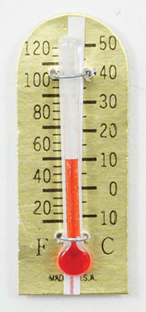 Dollhouse Miniature Outdoor Thermometer 1:12 Scale - Etsy
