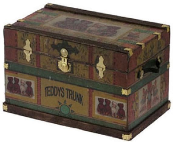Dollhouse Miniature Trunk Kit Teddy Bear Style Trunk Kit | Etsy