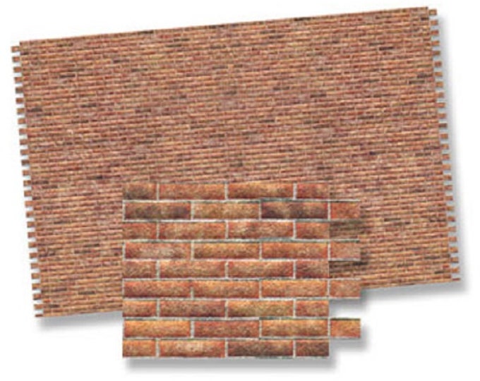 Dollhouse Miniature Red Brick Wall Material - 1:12 Scale - Etsy