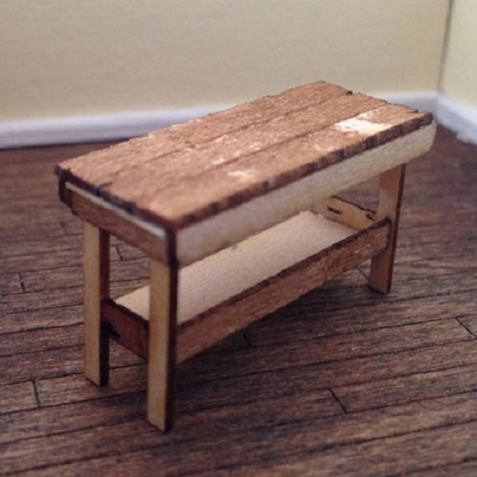 Dollhouse Miniature Quarter Scale Gadwall Kitchen Work Table KIT - 1:48 ...
