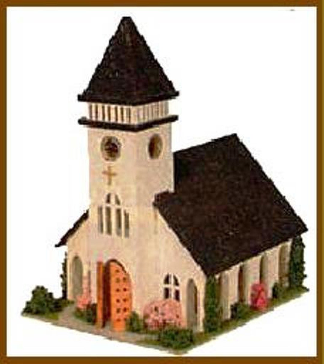 Dollhouse Miniature Country Church Kit -- 1:144 Scale - Etsy
