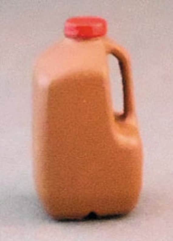 Dollhouse Miniature Gallon Bottle of Chocolate Milk 1:12 - Etsy