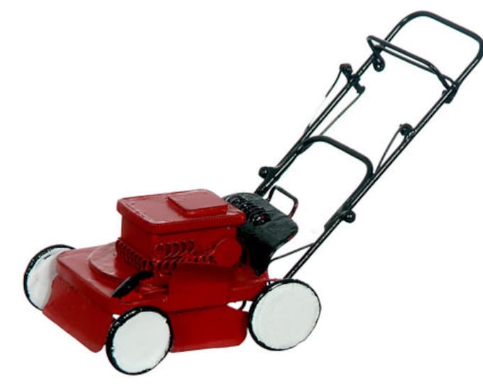Dollhouse Miniature Power Push Mower 1:12 Scale - Etsy