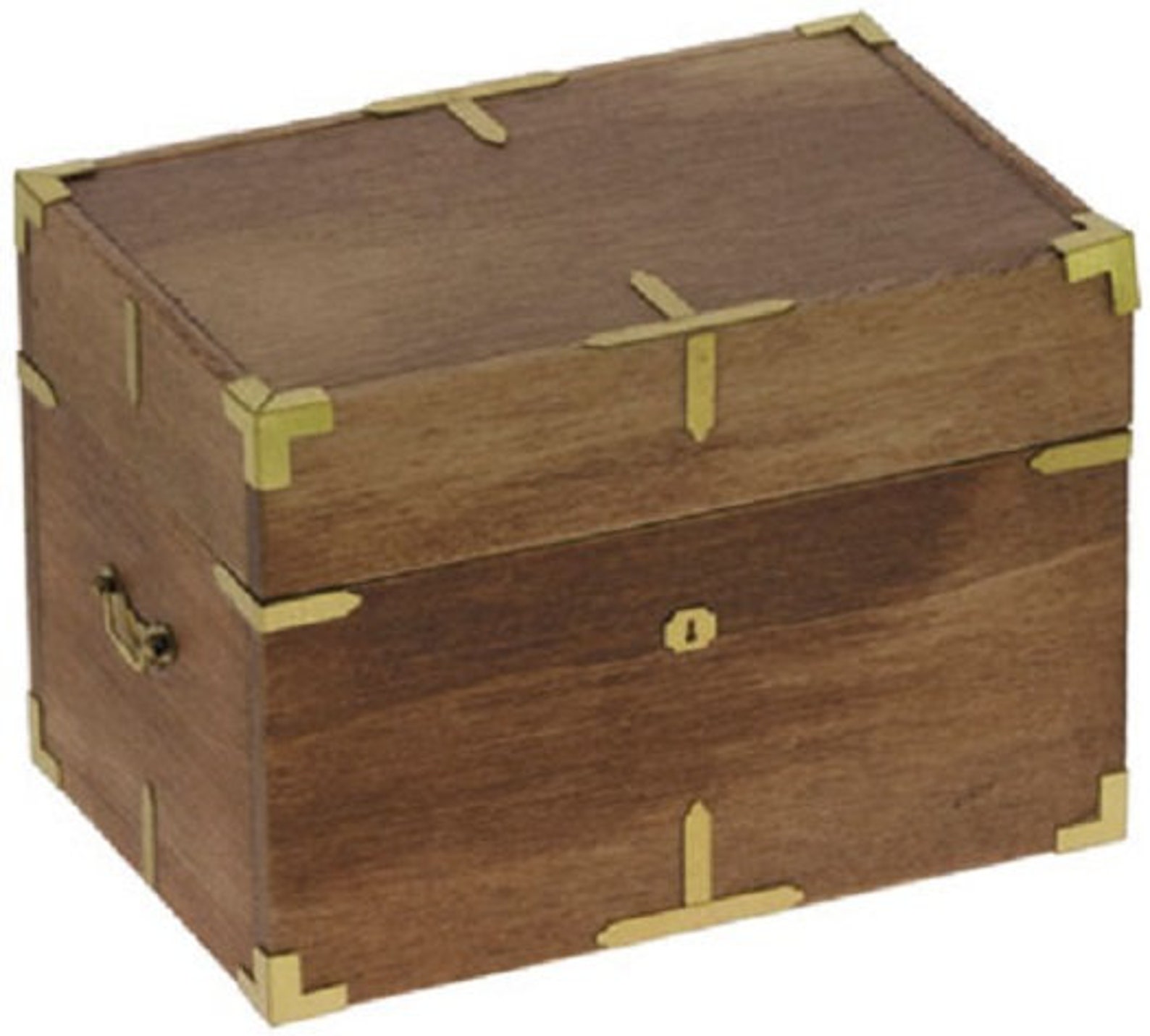 Dollhouse Miniature Trunk Kit Wooden Campaign Chest 1:12 - Etsy