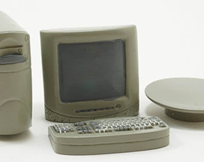 Dollhouse Miniature Computer Set - 4 Pieces - 1:12 Scale - Etsy