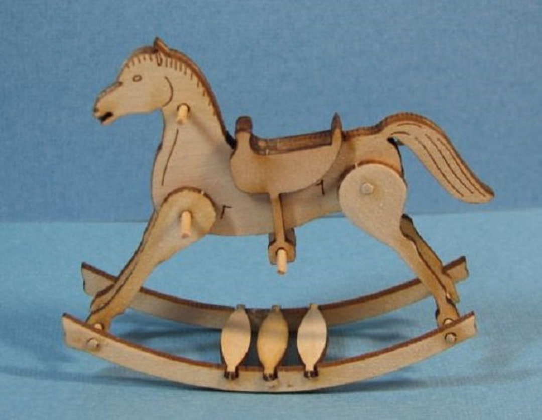 Dollhouse Miniature Rocking Horse Kit (plain) - 1:12 Scale - Etsy