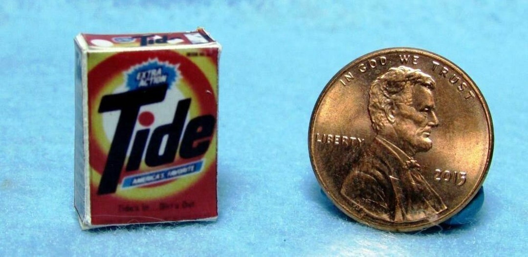 Dollhouse Miniature Box of Tide Laundry Detergent - 1:12 Scale - Etsy