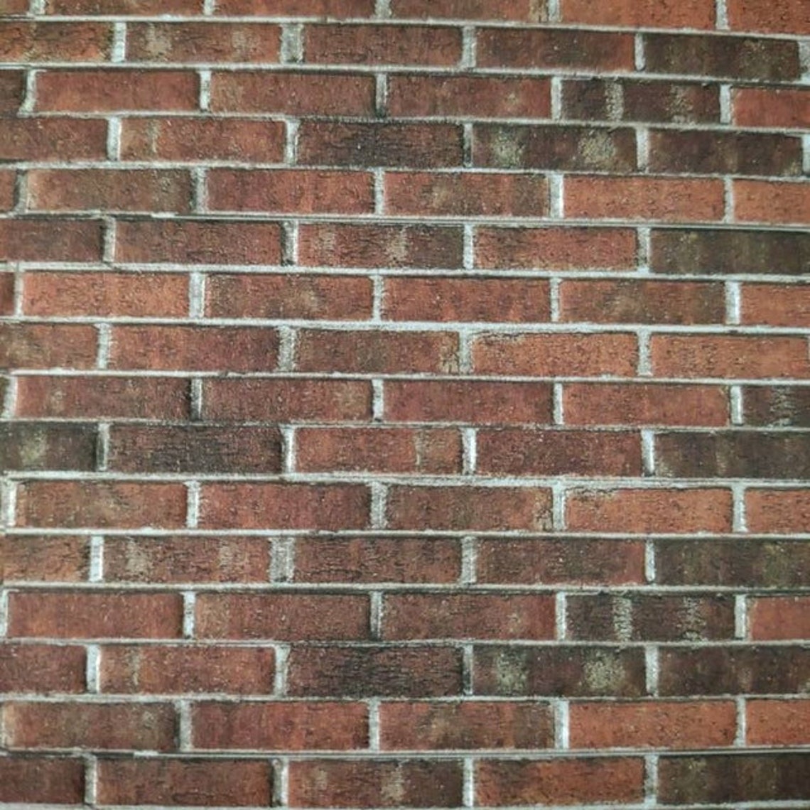 Dollhouse Miniature Dark Red Brick Wall Material 1:12 Scale - Etsy