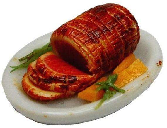 Dollhouse Miniature Prime Rib Roast Dinner Platter 1:24 / - Etsy