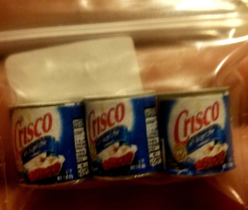 Dollhouse Miniature Replica one Can of Crisco Shortening - Etsy