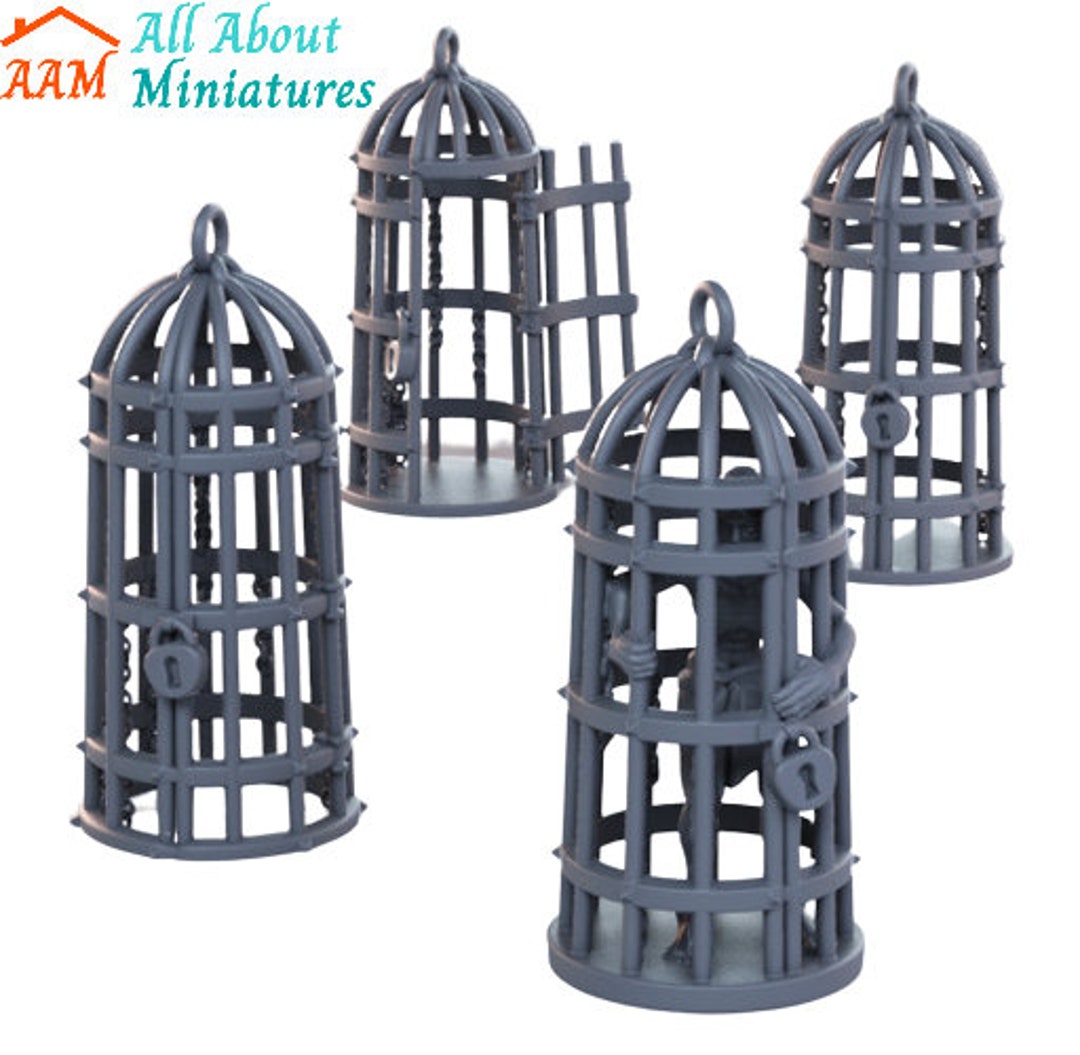 Dollhouse Miniature RPG Prisoner Cages - FOUR OPTIONS to Choose From ...