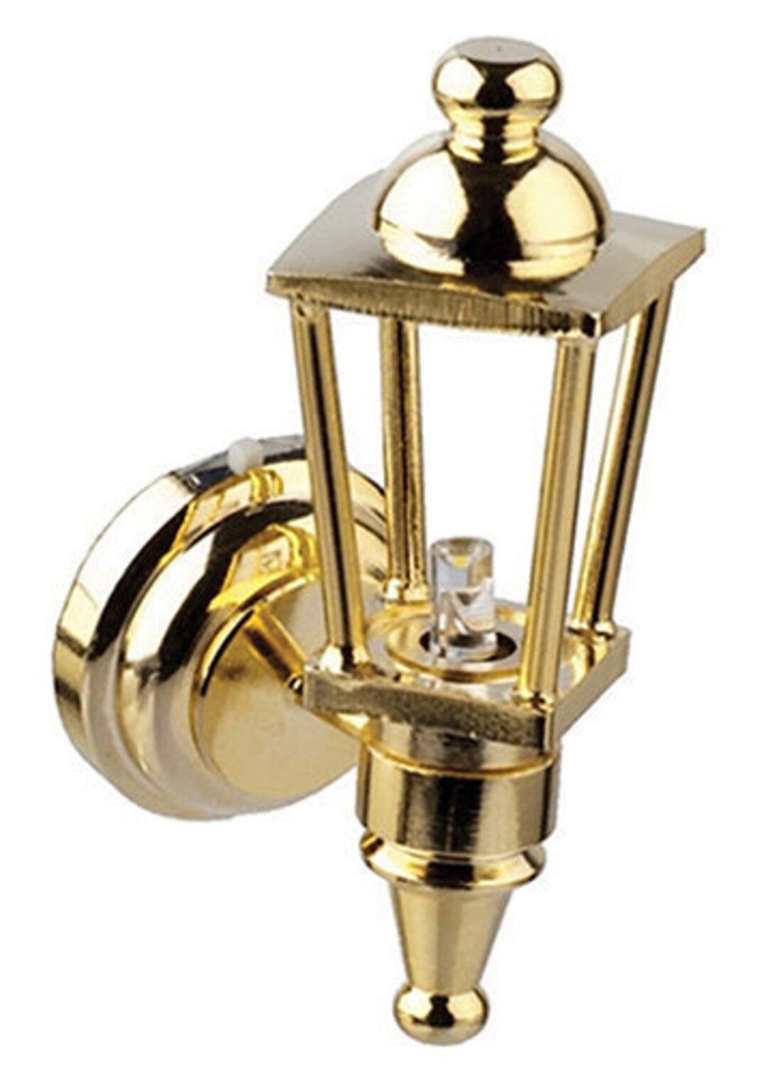 Dollhouse Miniature LED Brass Carriage Lamp -- 1:12 Scale - Etsy