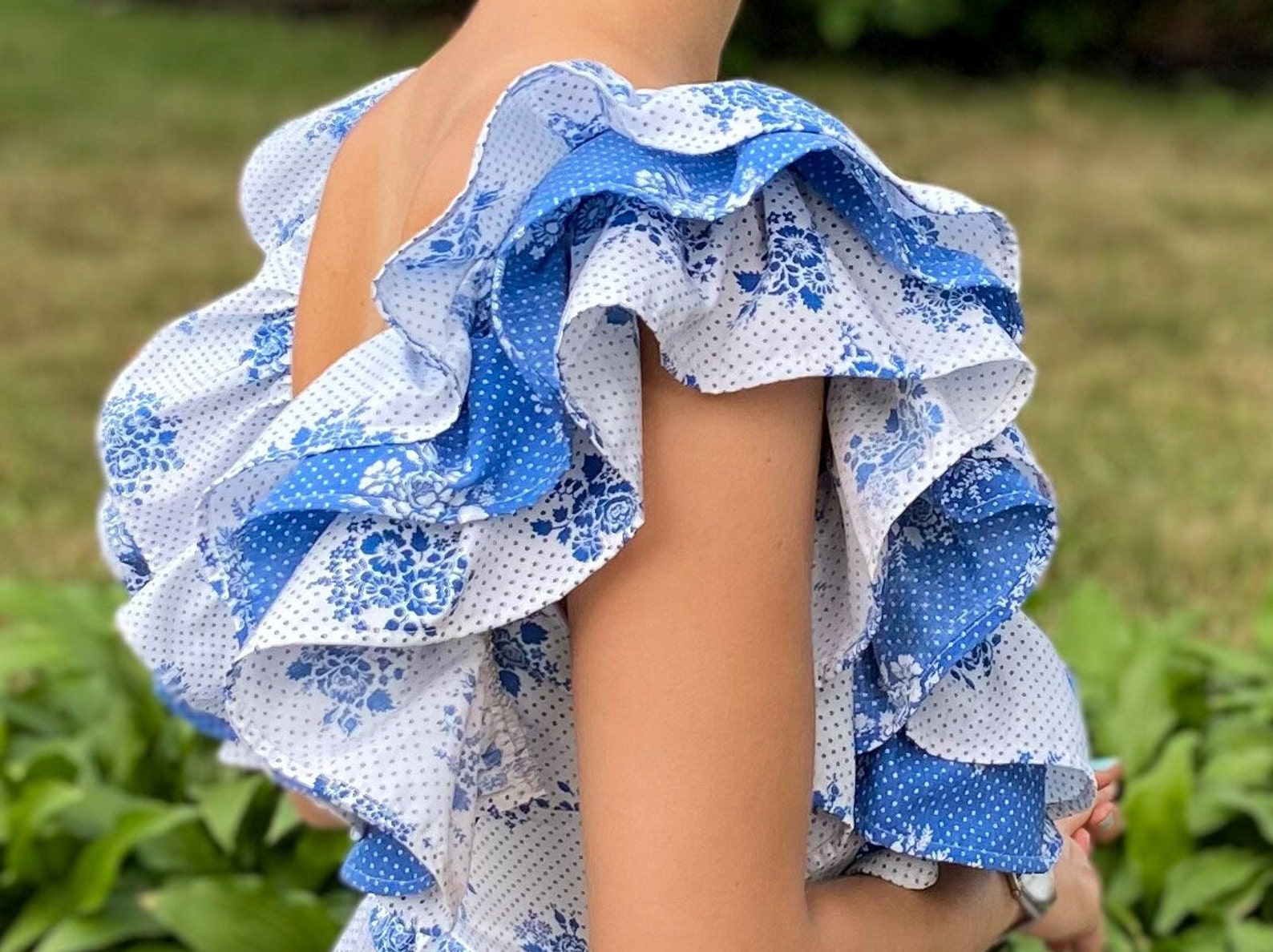 Frill Dress & Top PDF Sewing Pattern Frill Top Pattern V - Etsy Australia