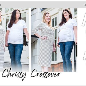 Chrissy Cross Over PDF Sewing Pattern Blouse Pattern, Cross Over ...