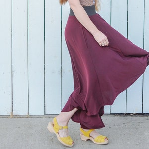 Ruffled High Low Skirt PDF Sewing Pattern - Skirt Pattern, Ruffle Skirt ...