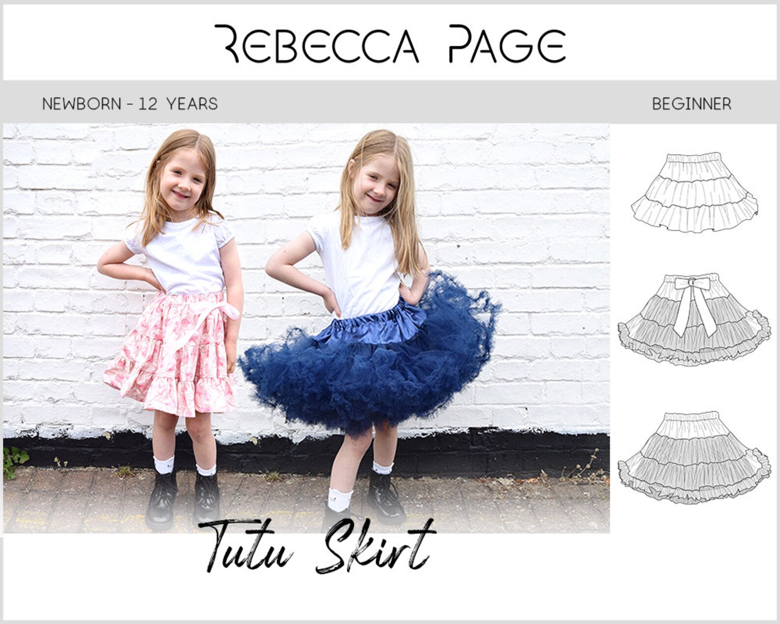 Tutu Skirt PDF Sewing Pattern Full Pattern Tutu Skirt - Etsy