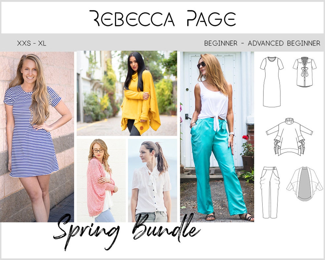 Spring Bundle PDF Sewing Pattern Pants Pattern Spring | Etsy