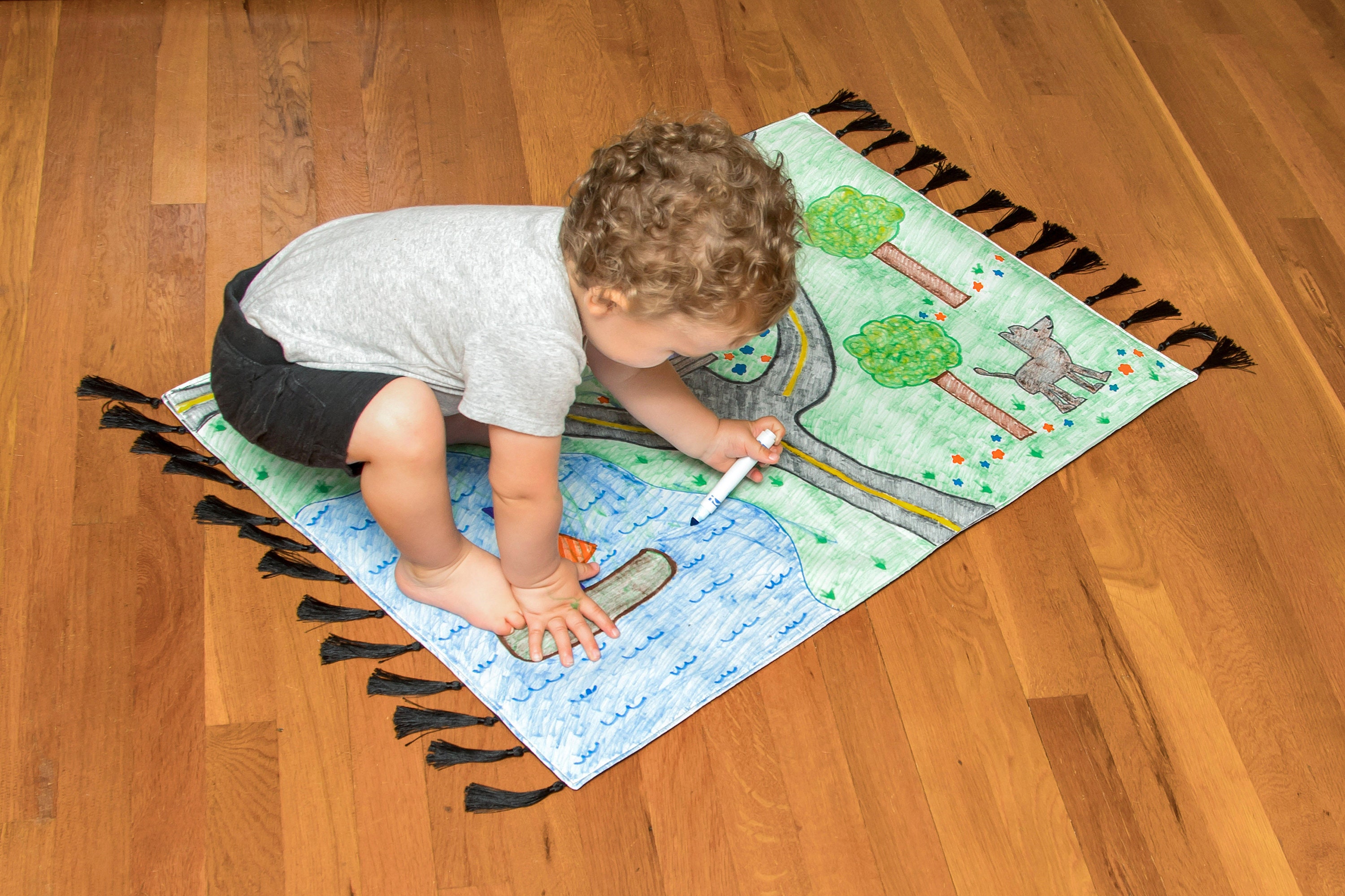 Washable Coloring Play Mat PDF Sewing Pattern 36 by 24 | Etsy