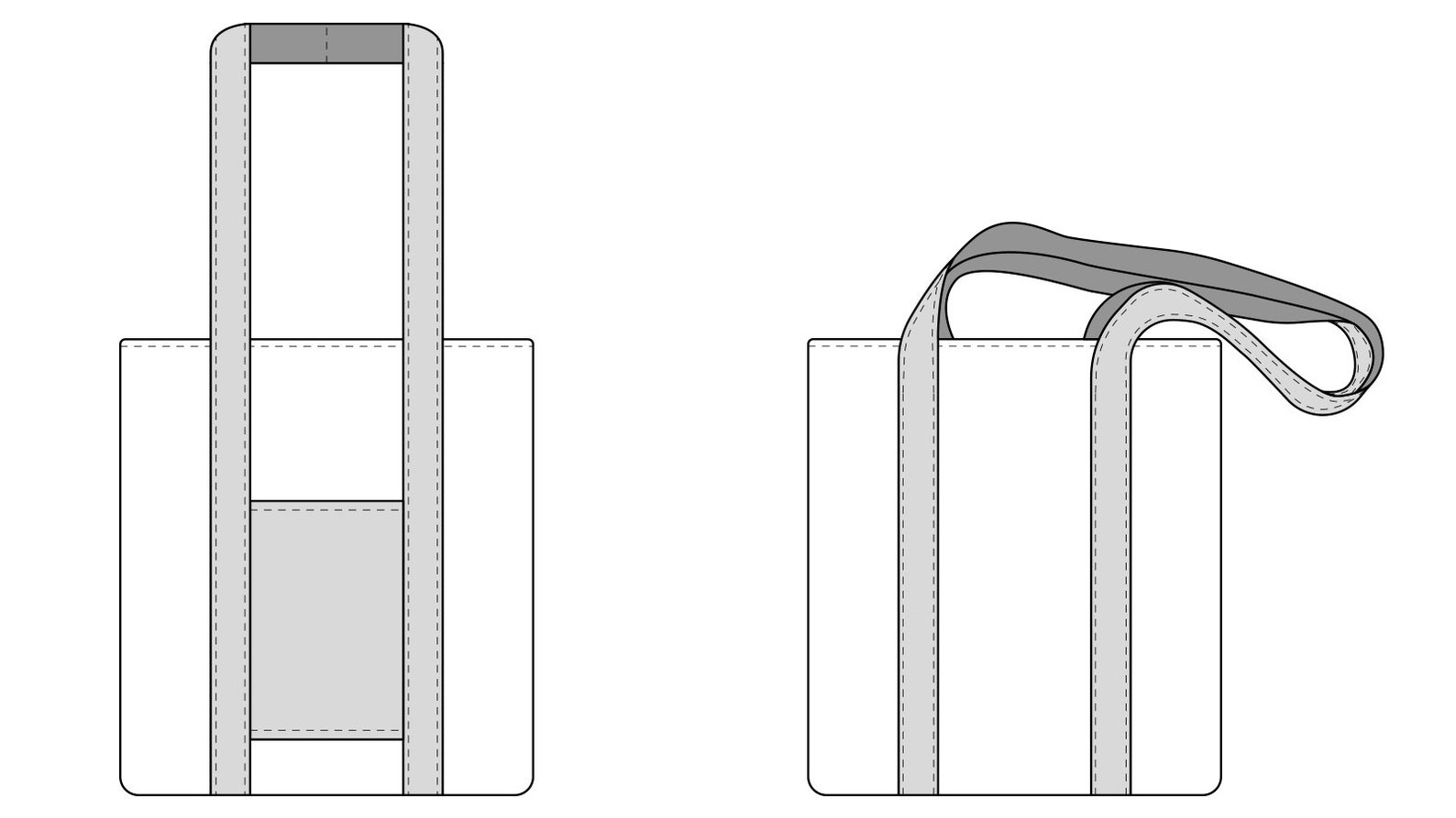 Tote Bag PDF Sewing Pattern Purse Pattern Tote Bag Pattern - Etsy