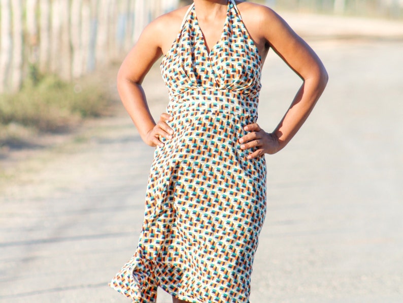 Marilyn Halter Neck Dress PDF Sewing Pattern Halter Neck - Etsy