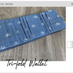 Tri-fold Wallet PDF Sewing Pattern - Storage Pattern, Fold Wallet ...