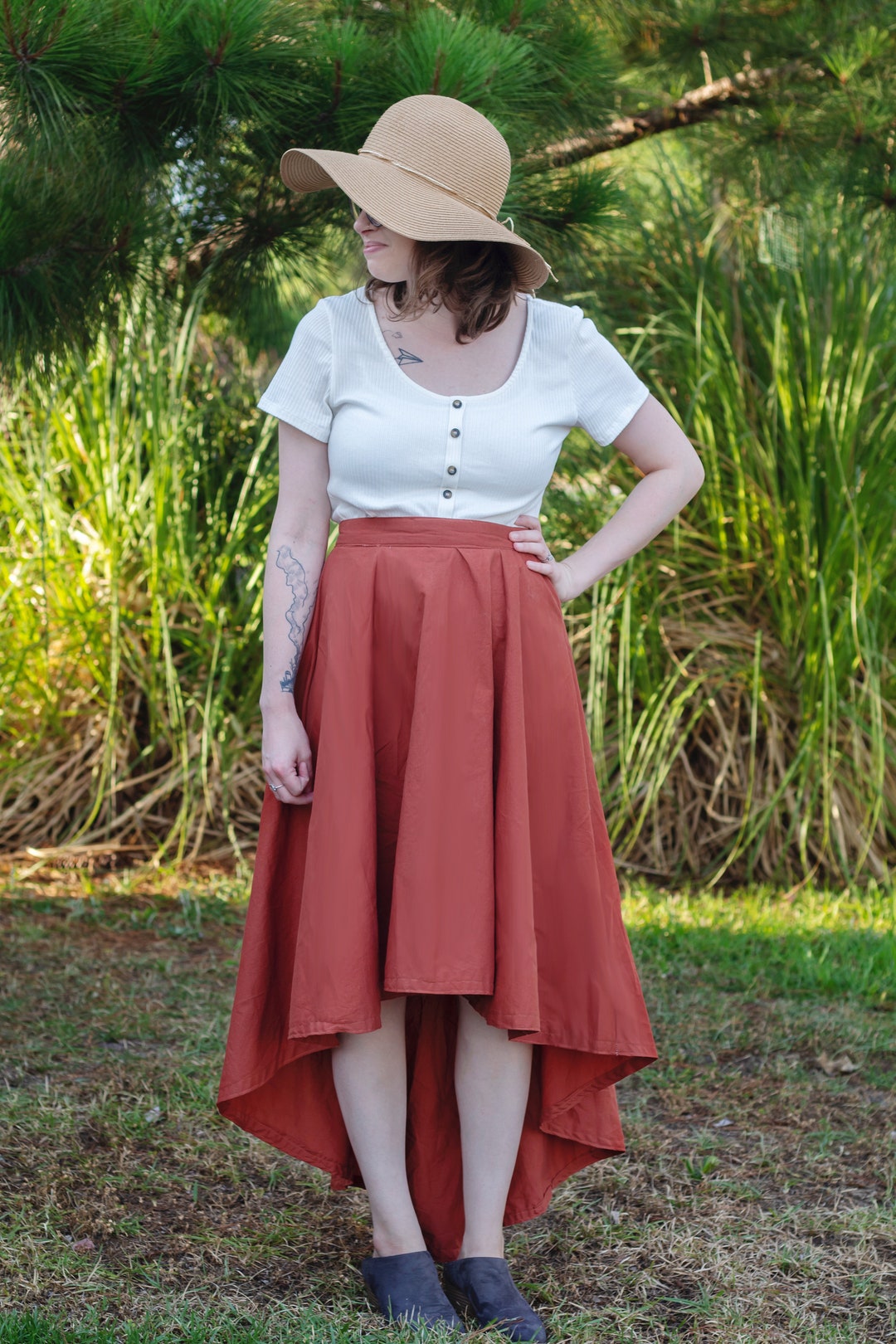 Hayley High Low Skirt PDF Sewing Pattern Hi-low Pattern, Hi-low Skirt ...