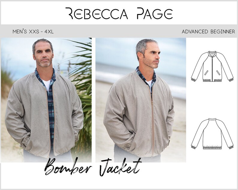 Bomber Jacket PDF Sewing Pattern Jacket Pattern Bomber | Etsy