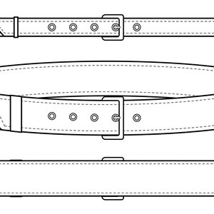 Classic Belt PDF Sewing Pattern - Belt Pattern, Classic Belt Pattern ...