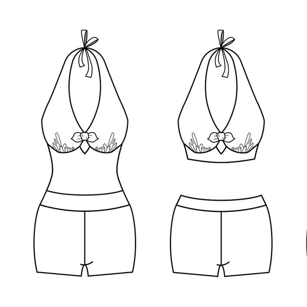 Bikini Pattern - Etsy