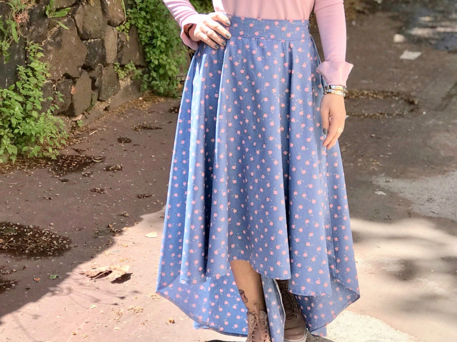 Hayley High Low Skirt PDF Sewing Pattern Hi-low Pattern | Etsy