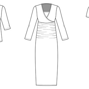 Chrissy Cross Over PDF Sewing Pattern Blouse Pattern Cross - Etsy Canada