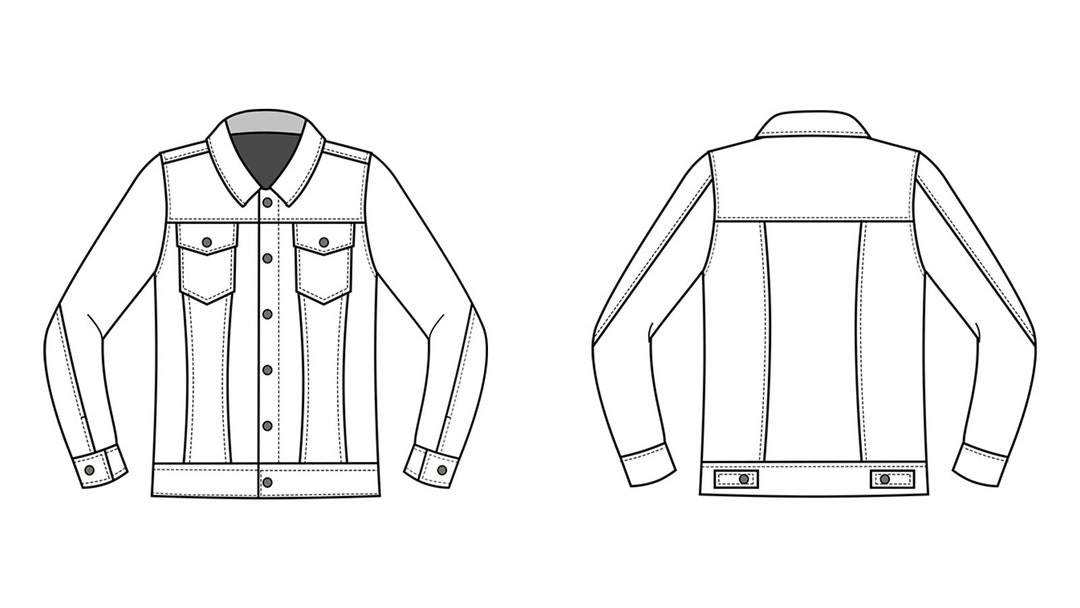 Kingston Men’s Jacket PDF Sewing Pattern - Jacket Pattern, Denim Jacket ...