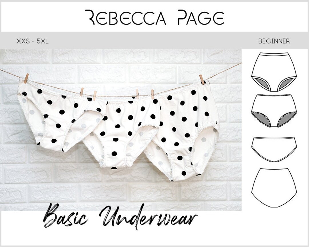 Basic Underwear PDF Sewing Pattern Underwear Pattern, Basics Pattern ...