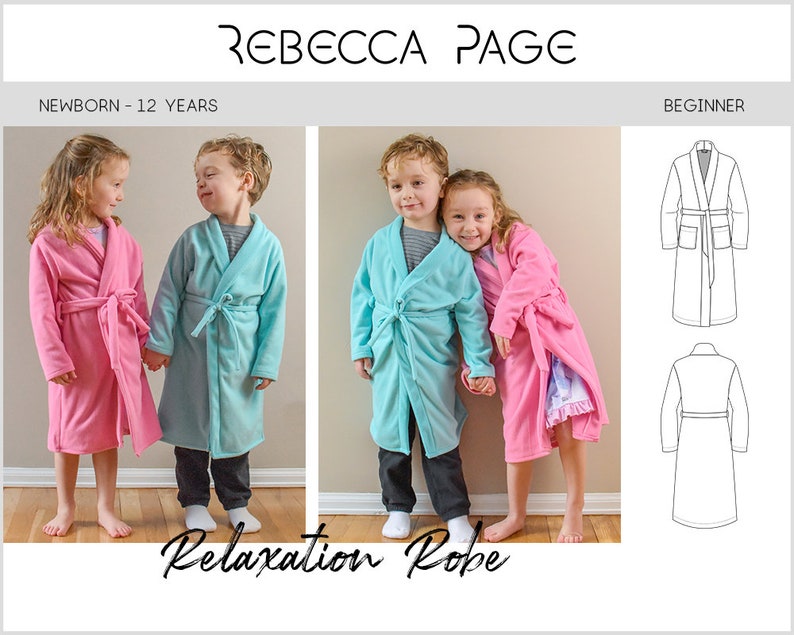 Relaxation Robe PDF Sewing Pattern Bathrobe Pattern Comfy | Etsy