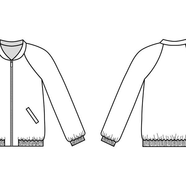 Bomber Jacket Pattern - Etsy