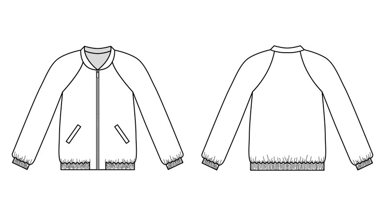 Bomber Jacket PDF Sewing Pattern Jacket Pattern Bomber | Etsy