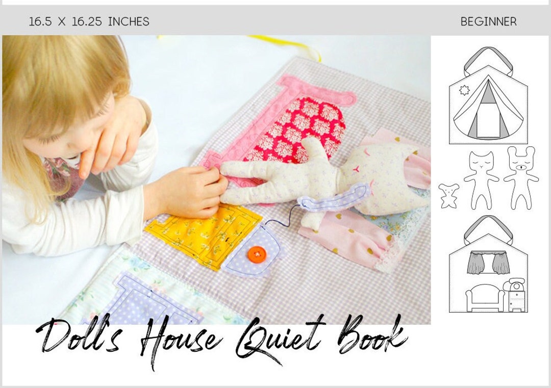 Dolls House Quiet Book PDF Sewing Pattern Toy Pattern, Quiet Book ...