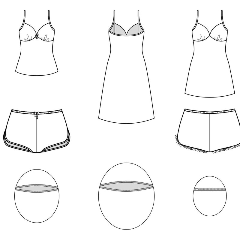 Lingerie Sewing Pattern - Etsy
