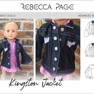 Dolls Kingston PDF Sewing Pattern Jacket Pattern, Denim Jacket Pattern ...