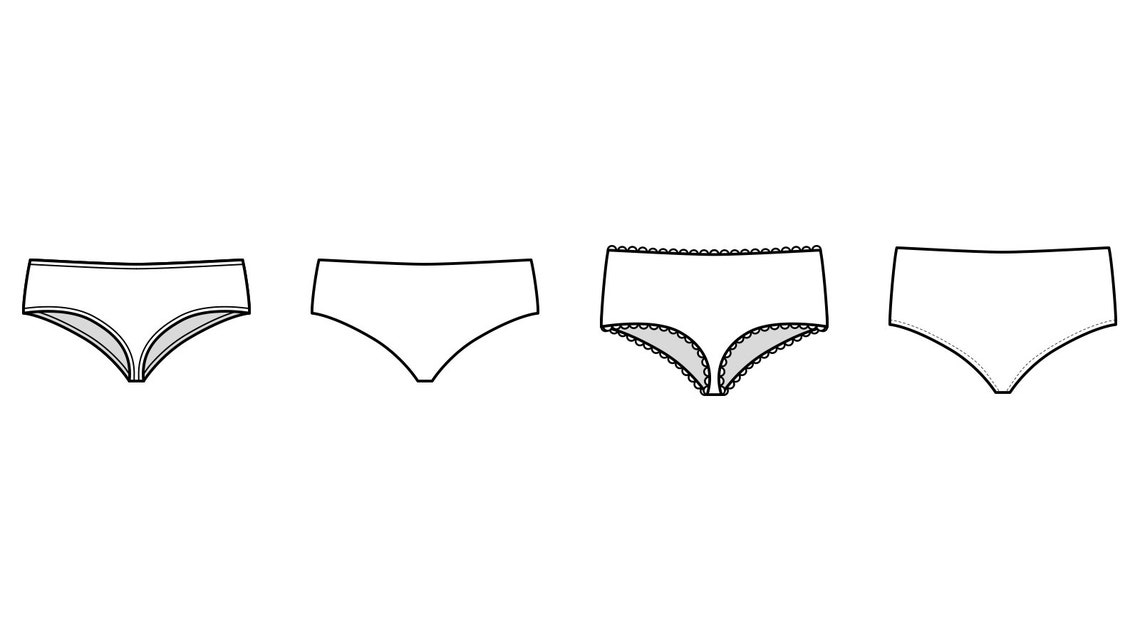 Booty Undies Pdf Sewing Pattern Booty Undies Ladies Undies Etsy