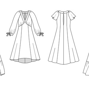 Summer Maxi Dress PDF Sewing Pattern Maxi Pattern, Maxi Dress Pattern ...