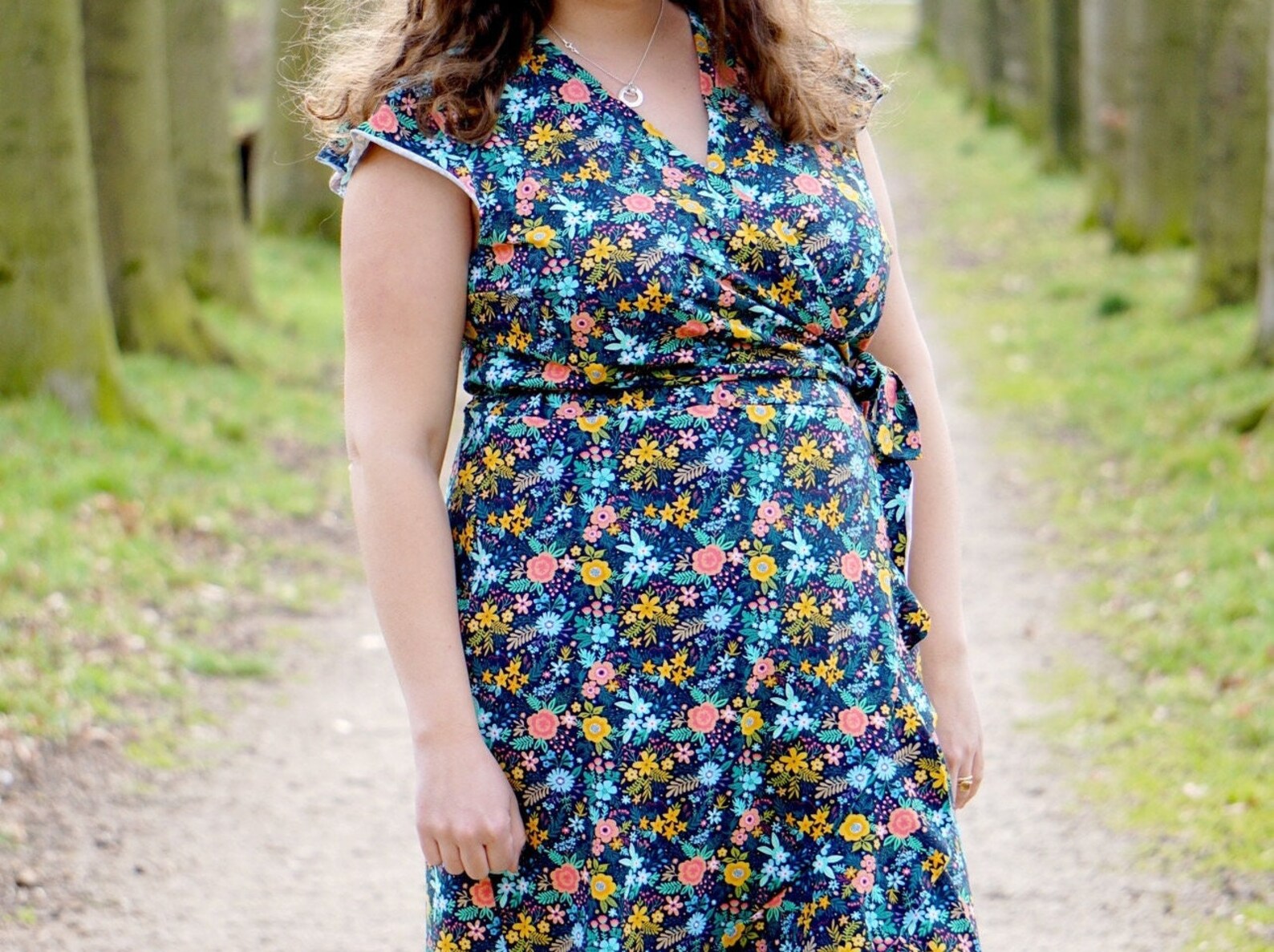 Flutter Wrap Dress PDF Sewing Pattern Sleeves Pattern Wrap | Etsy