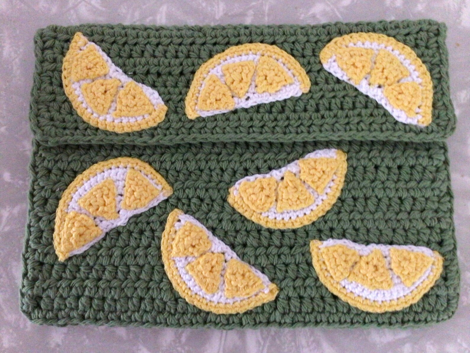 Lemon Slice Pouch Crochet PDF Sewing Pattern Crochet - Etsy