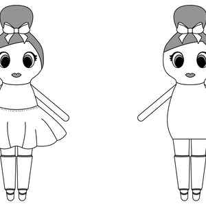 Sienna Ballerina Doll PDF Sewing Pattern Doll Pattern, Ballerina ...