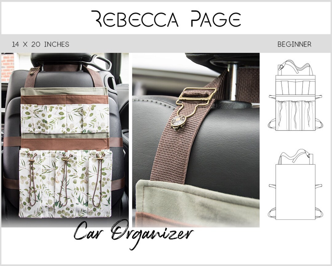 Car Organizer PDF Sewing Pattern Organizer PDF, Organizer Sew ...