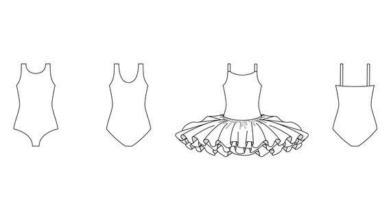 Ballerina Tutu Template
