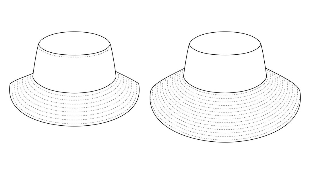 Sun Hat PDF Sewing Pattern Bucket Hat Pattern Sun Hat - Etsy