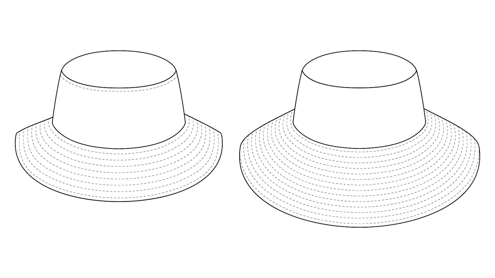 Sun Hat PDF Sewing Pattern Bucket Hat Pattern Sun Hat - Etsy