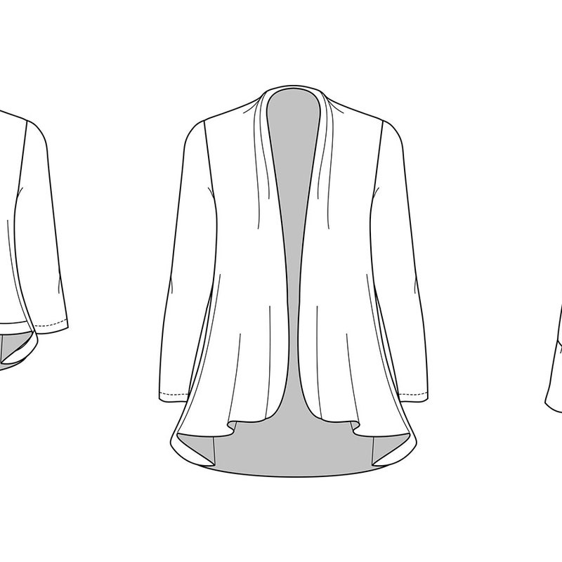Cardigan Sewing Pattern - Etsy